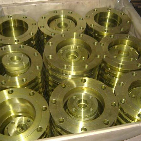 Golden Coating Forged Plate Flanges A694 F42, F46, F48, ASTM A182 FF ...
